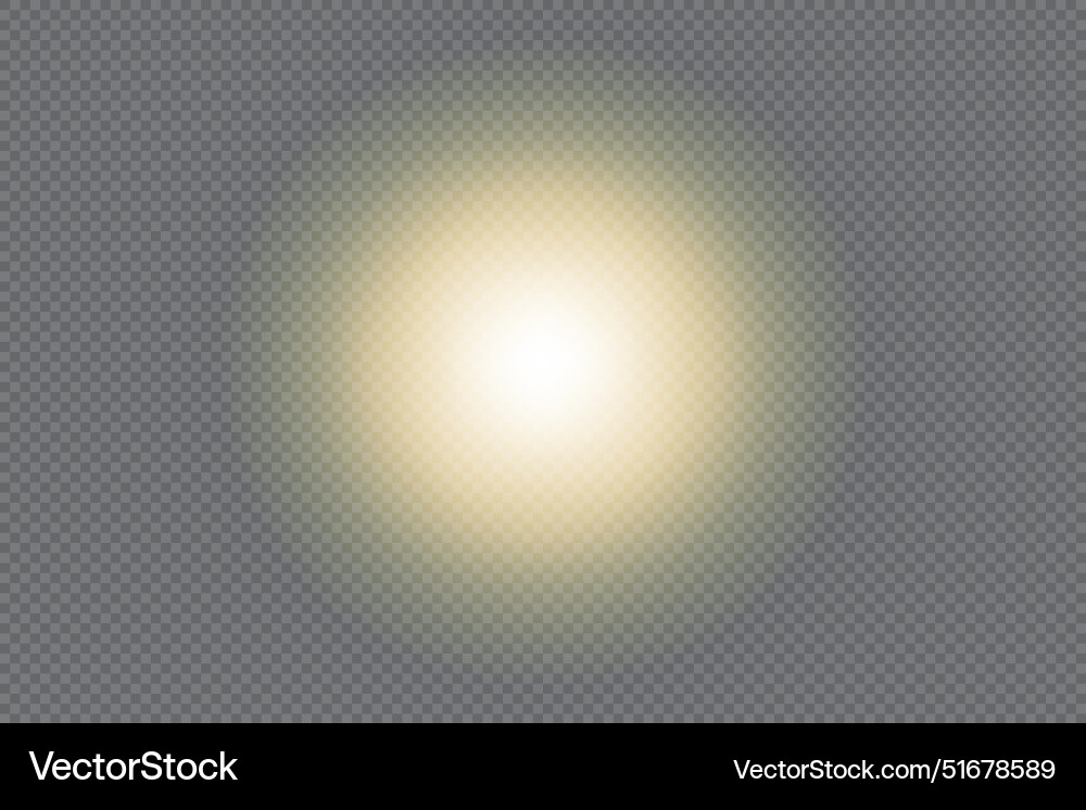 Yellow circle spotlight on the wall as overlay Vector Image