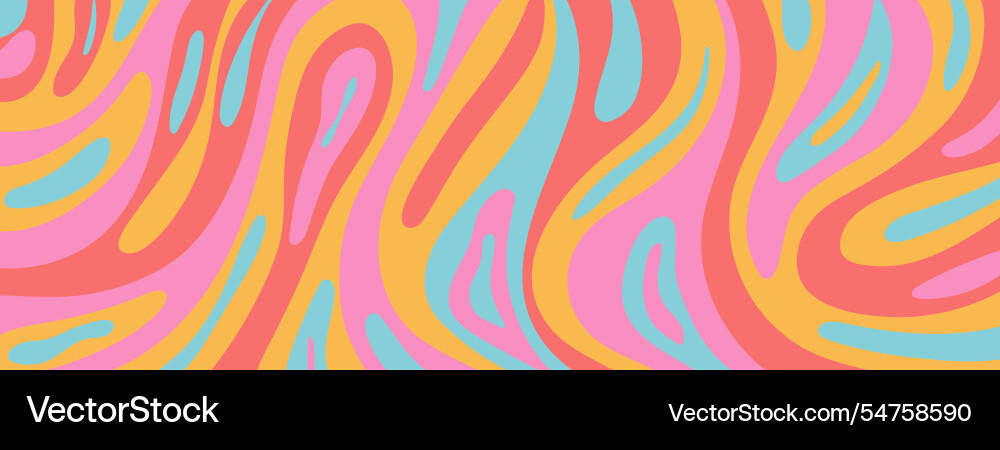 Abstract groovy horizontal colorful background – Royalty-Free Vector ...