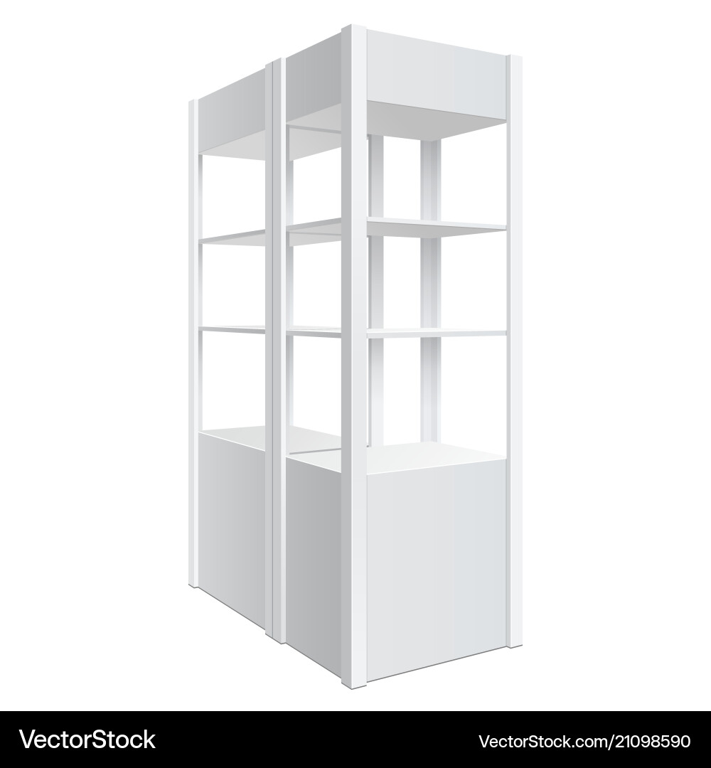 Display rack shelves for supermarket Royalty Free Vector