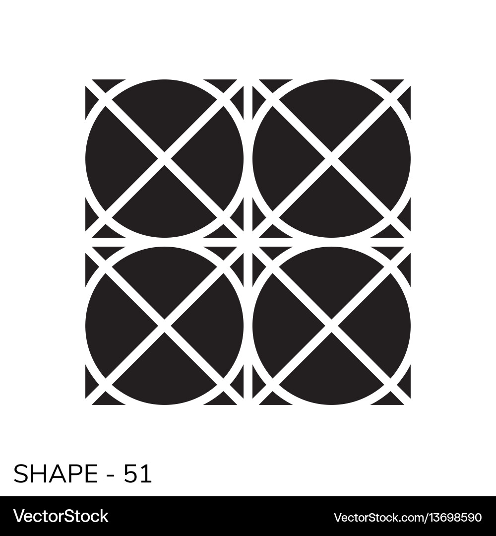 Simple geometric shape Royalty Free Vector Image