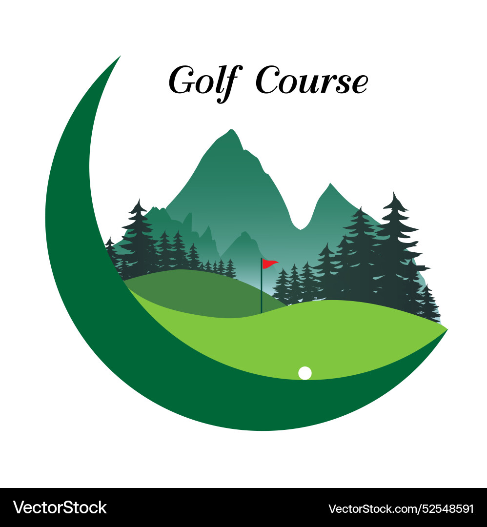 Golf symbol Royalty Free Vector Image - VectorStock