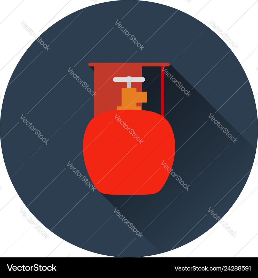 Icon of camping gas container Royalty Free Vector Image