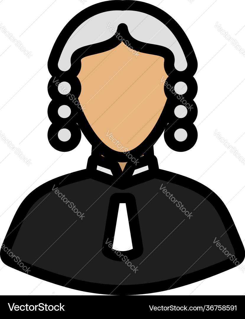 Judge icon Royalty Free Vector Image - VectorStock