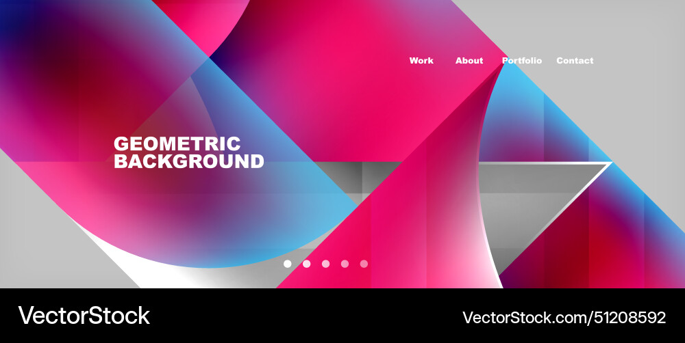 Triangles and geometric shapes composition Vector Image