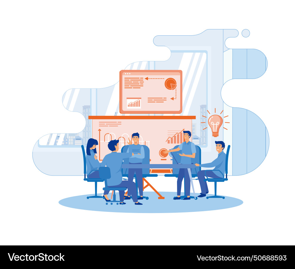 Business meeting concept corporate team Royalty Free Vector