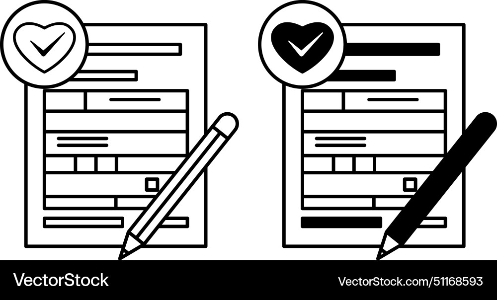 Positive note icons black and white Royalty Free Vector