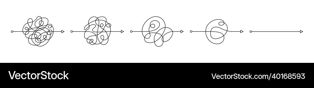 Simplifying process understand info step Vector Image
