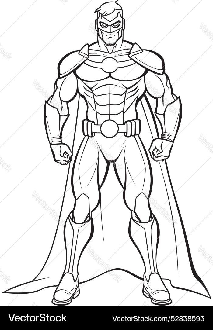 Vigilant icon design for heroic emblem caped Vector Image