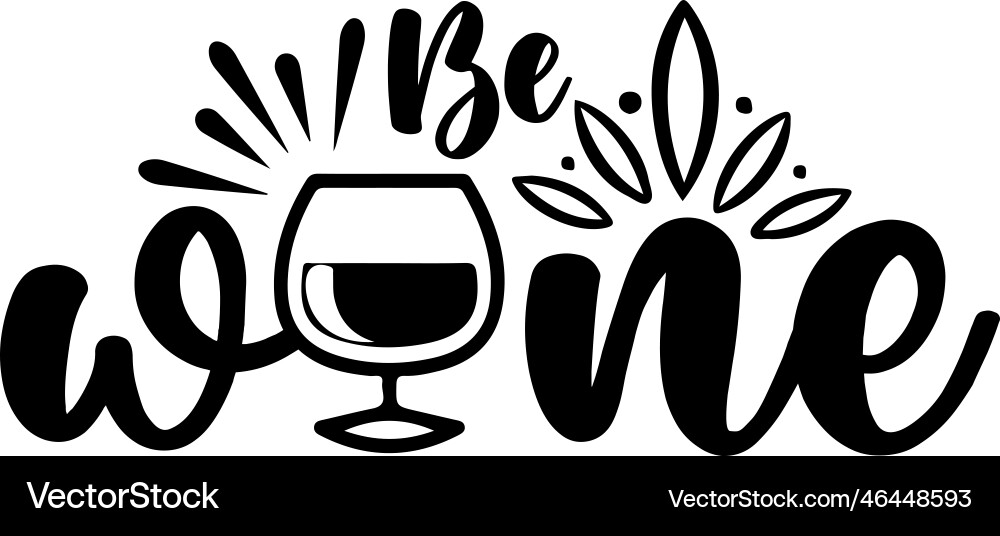 Wine svg design bundle Royalty Free Vector Image