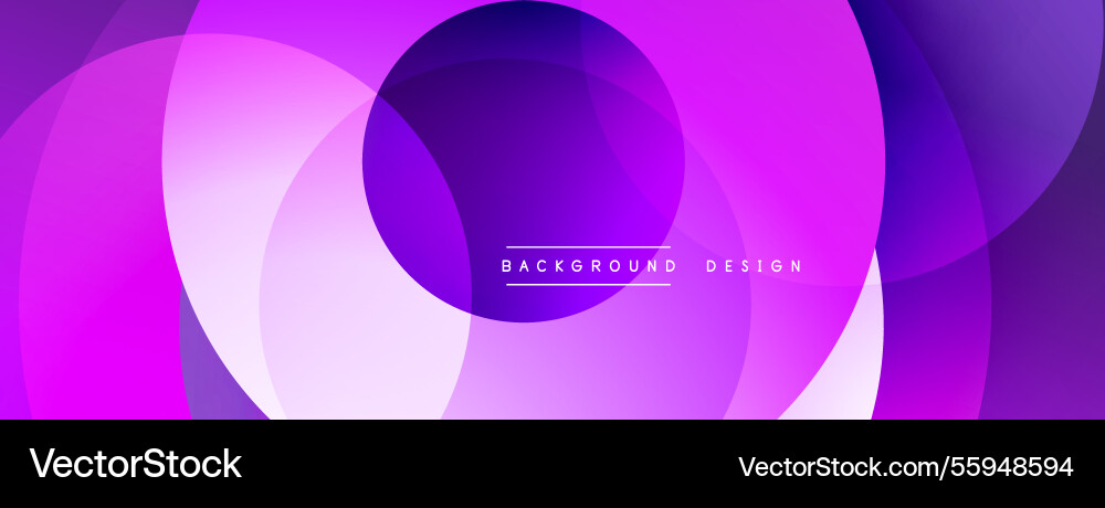 Background design with overlapping circular Vector Image