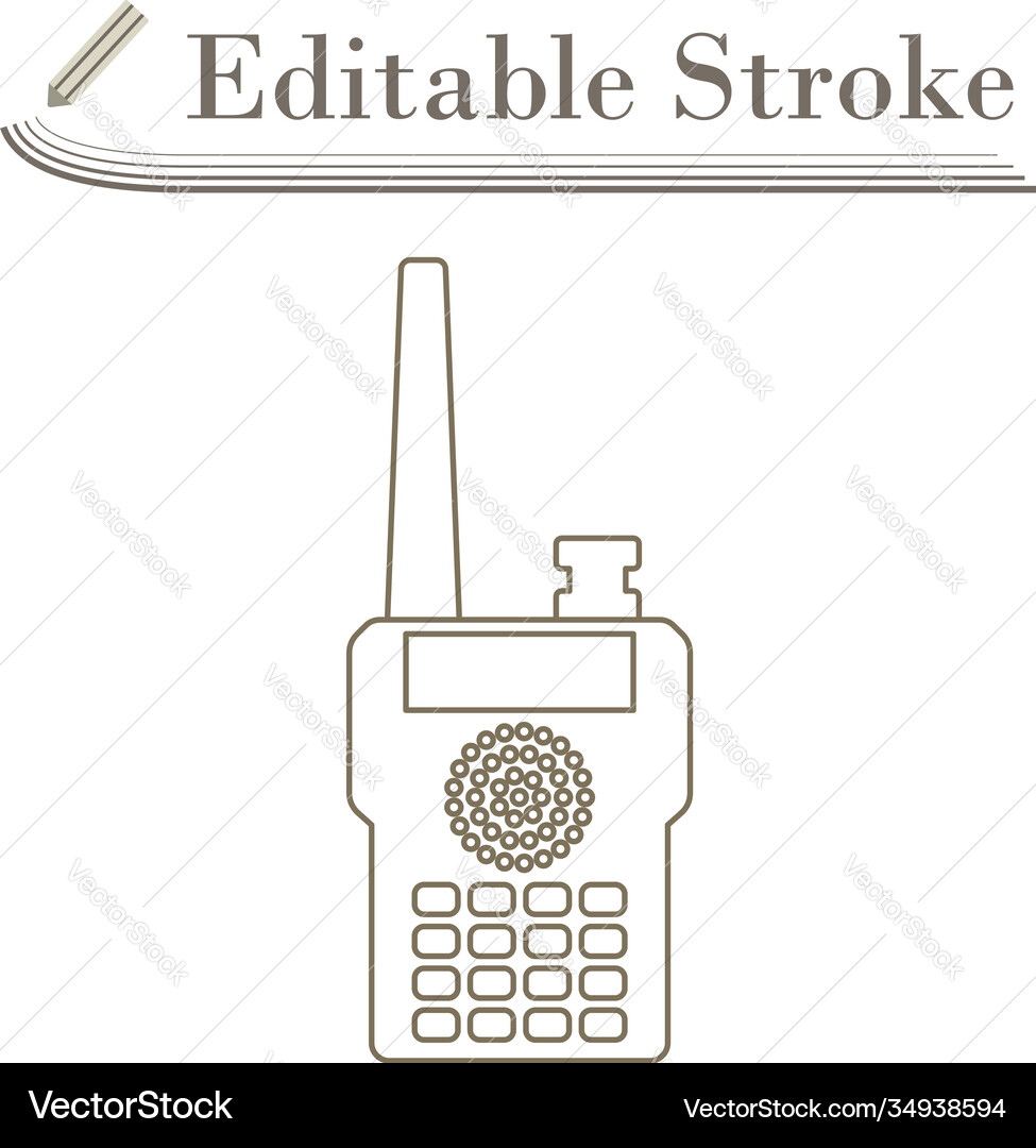 Portable radio icon Royalty Free Vector Image - VectorStock