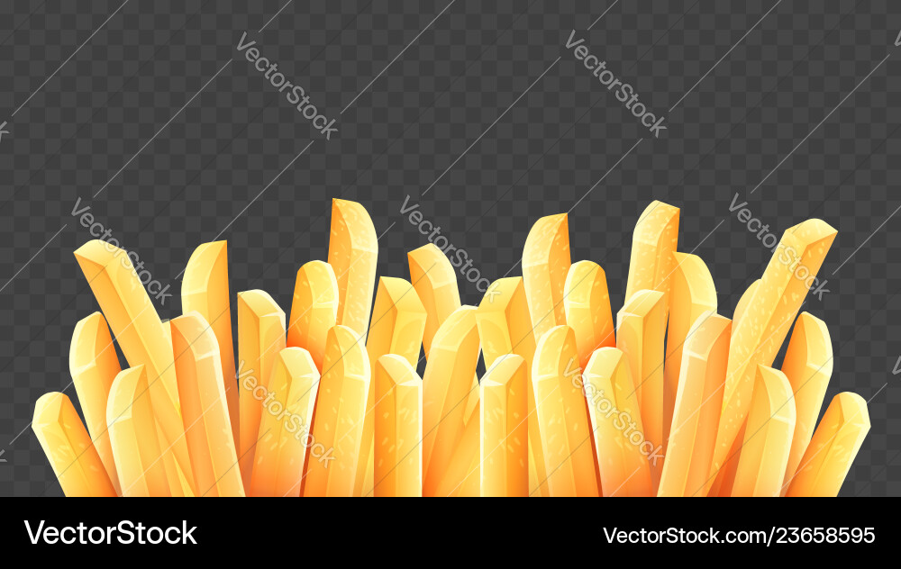 French fries roasted potato Royalty Free Vector Image