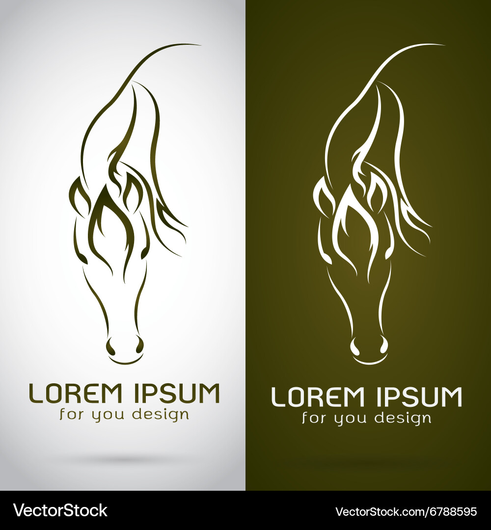 Image of an horse design Royalty Free Vector Image