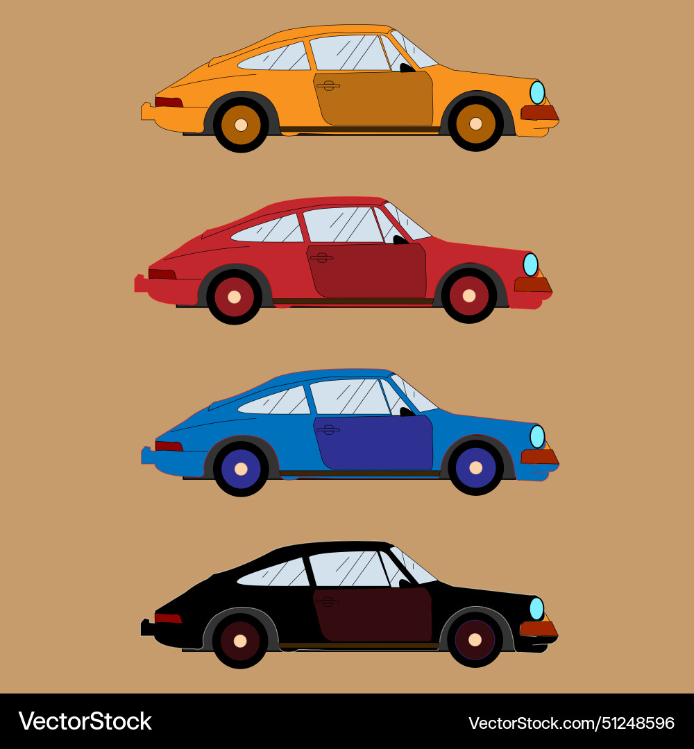 Car icon vehicle transport set Royalty Free Vector Image