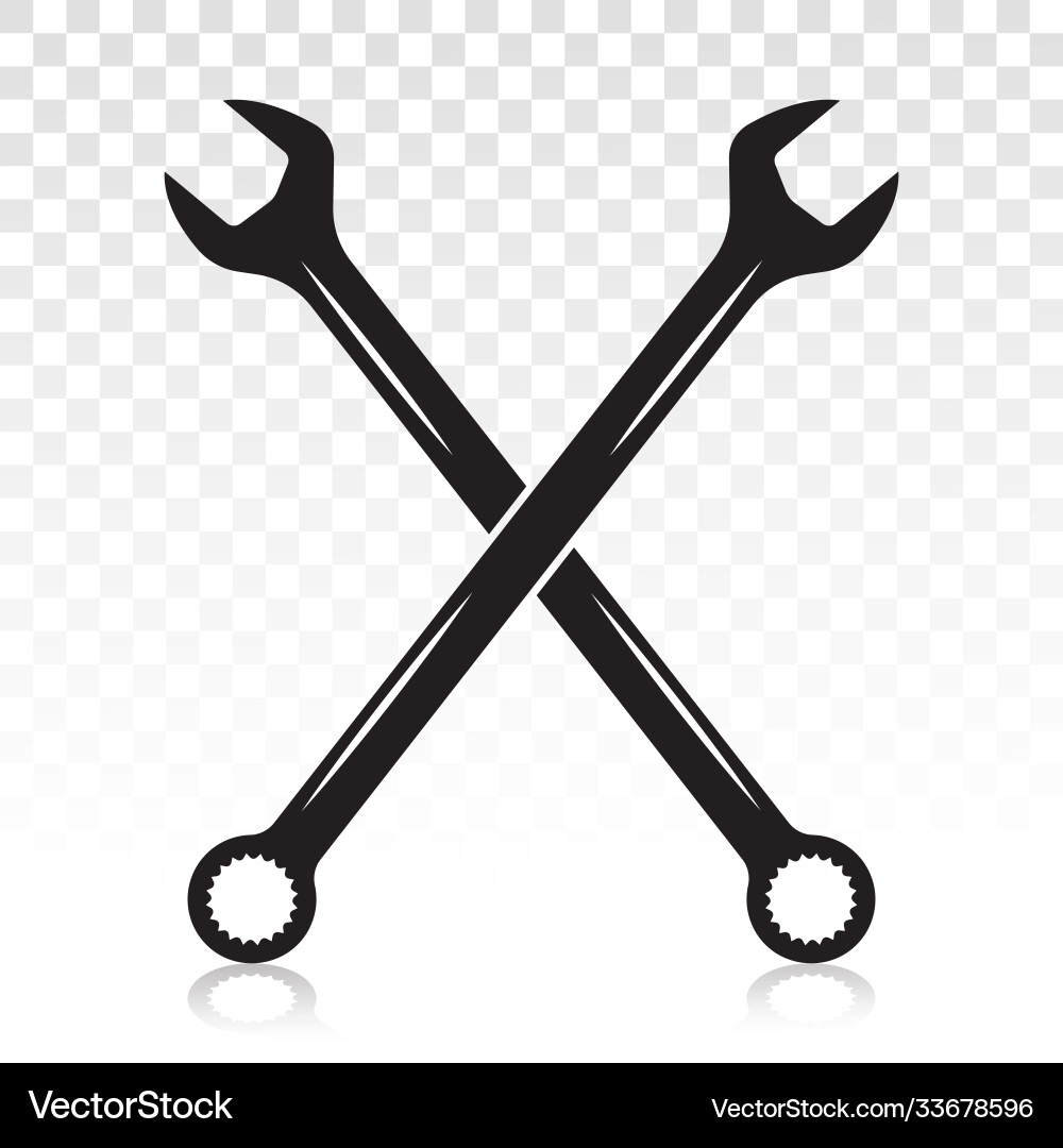 Crossed Wrench Clipart Premium Vector | Set Crossed Plumber Pipe
