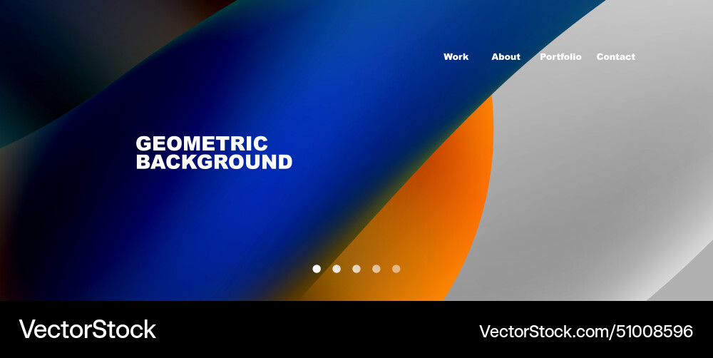 Geometric background with electric blue gradient Vector Image