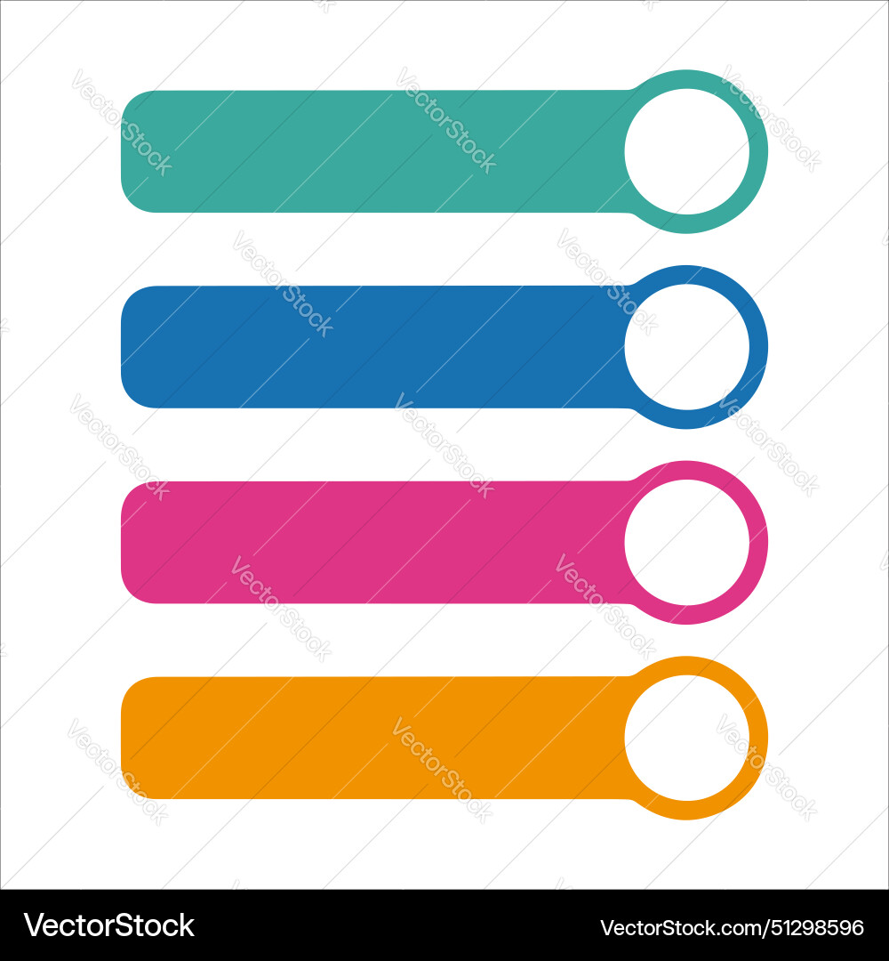 Set of ribbon banner and speech bubbles Royalty Free Vector