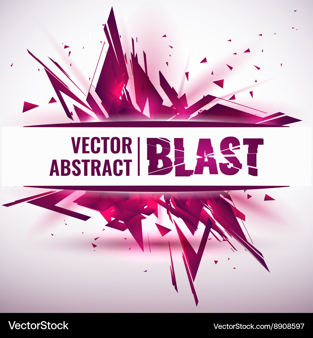 Abstract Explosion Burst Royalty Free Vector Image