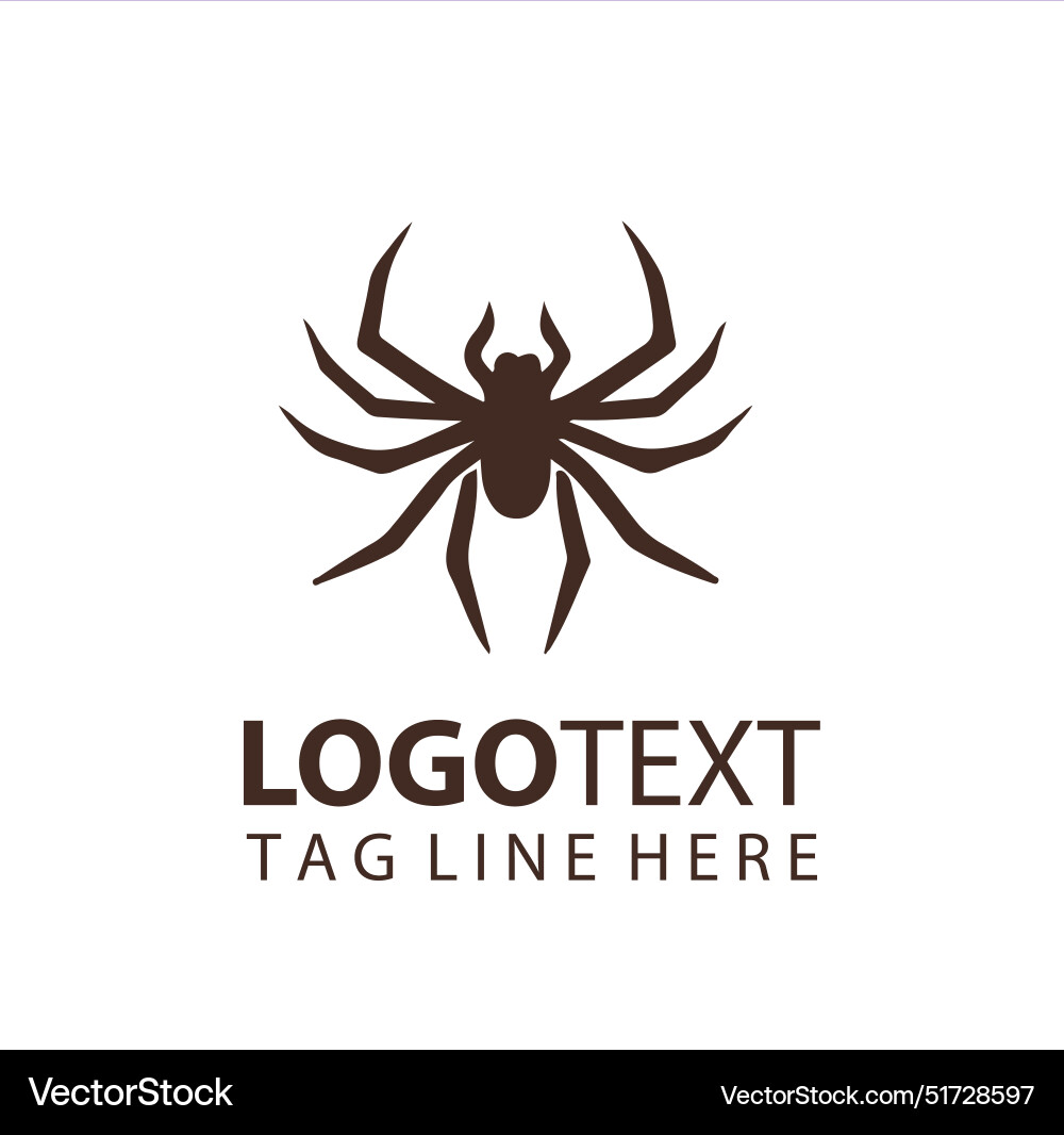 Spider logo Royalty Free Vector Image - VectorStock