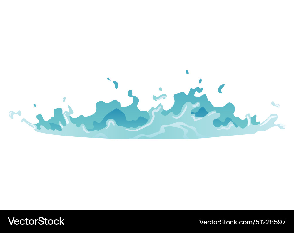 Water splash animation dripping special Royalty Free Vector