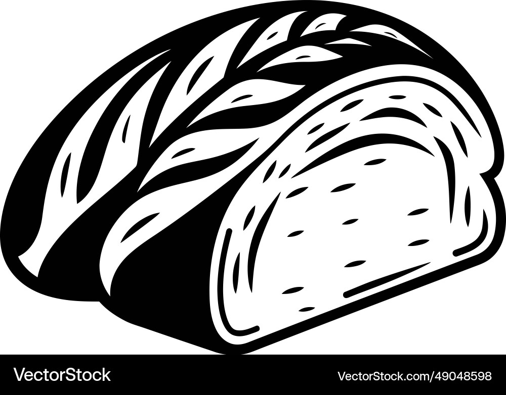 Crusty artisan bread Royalty Free Vector Image