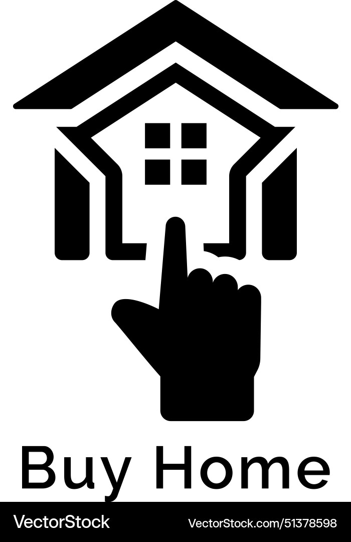 Home buy icon Royalty Free Vector Image - VectorStock