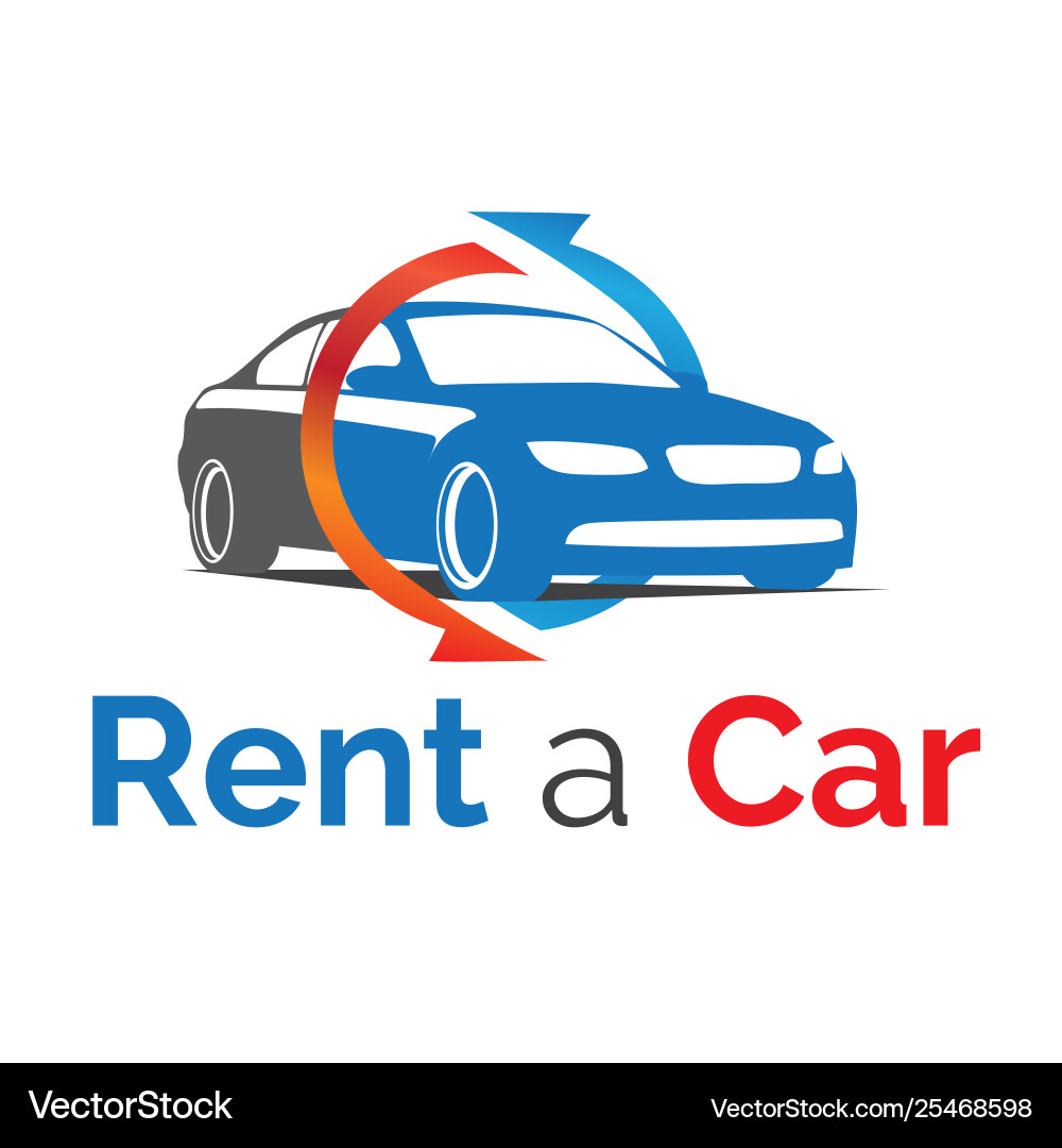 Logo for car rental and sales Royalty Free Vector Image