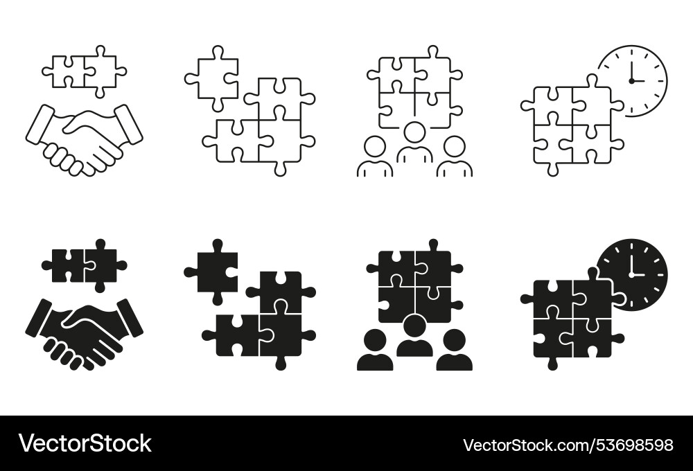 Partnership relationship agreement Royalty Free Vector Image