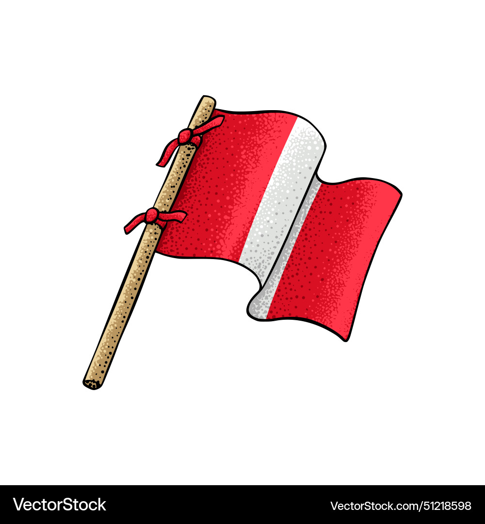Peruvian flag Royalty Free Vector Image - VectorStock