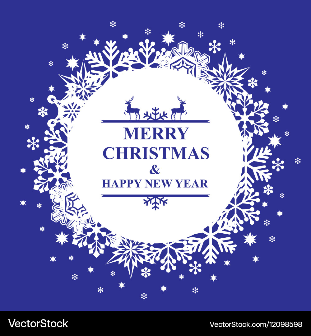 Snow round Royalty Free Vector Image - VectorStock