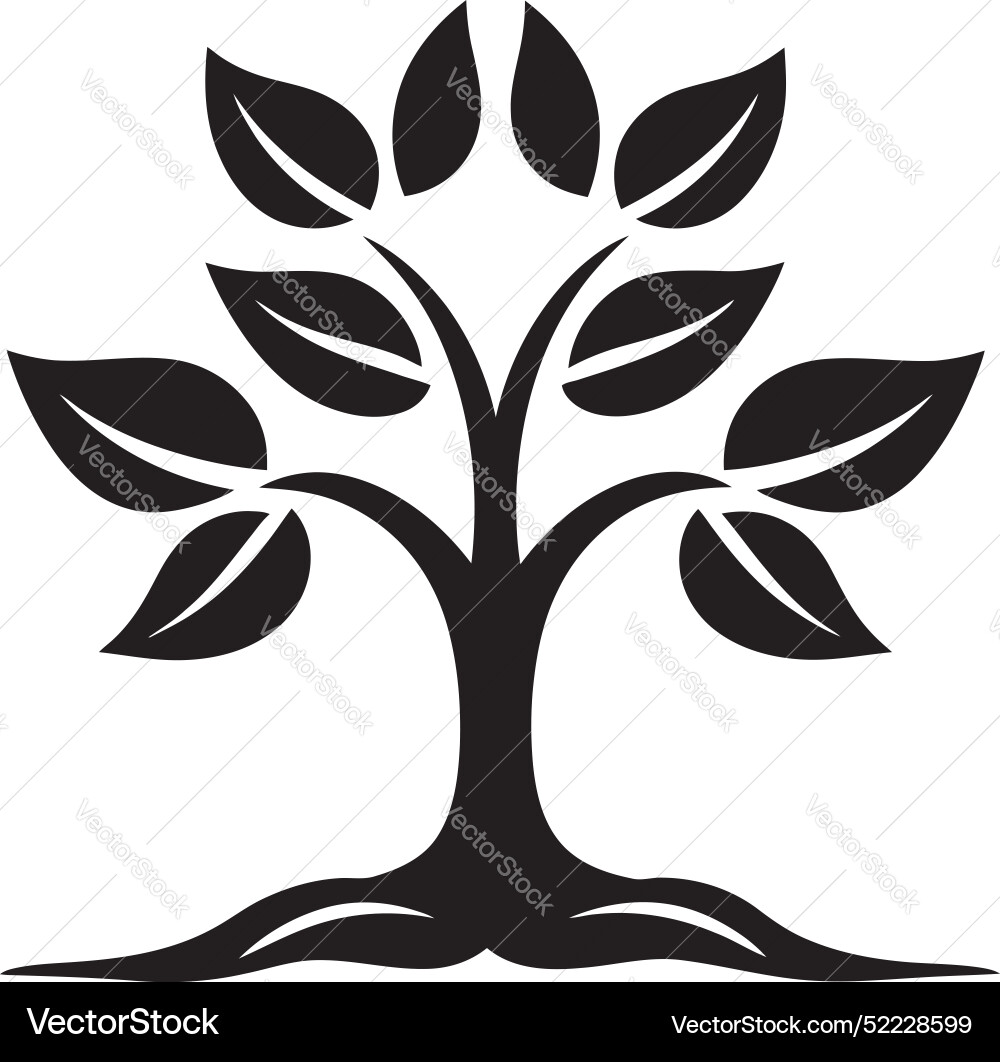 Arbor affection sleek icon signifying tree Vector Image