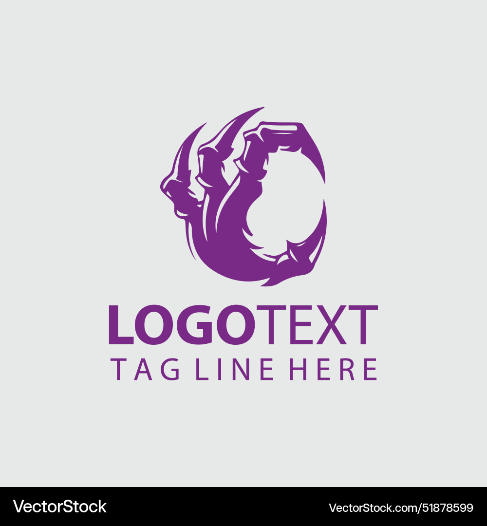 Claw logo Royalty Free Vector Image - VectorStock