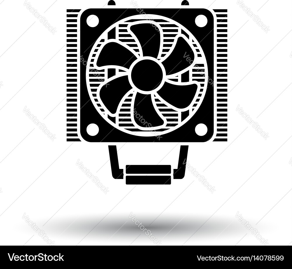 Cpu fan icon Royalty Free Vector Image - VectorStock