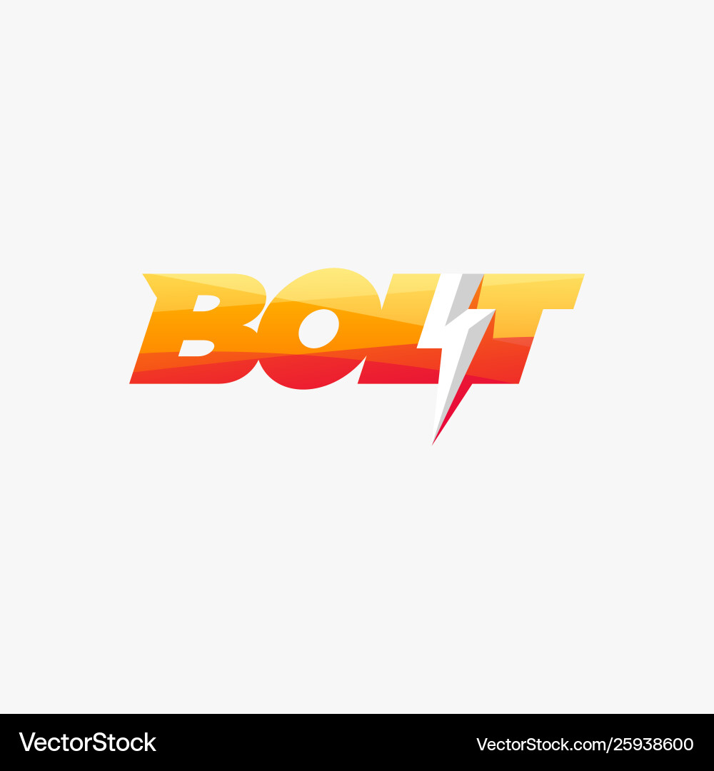 Bolt Logo Design bereit zu verwenden Lizenzfreier Vektor