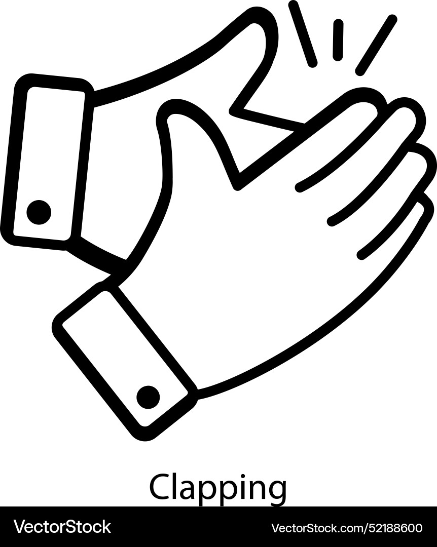 Clapping Royalty Free Vector Image - VectorStock