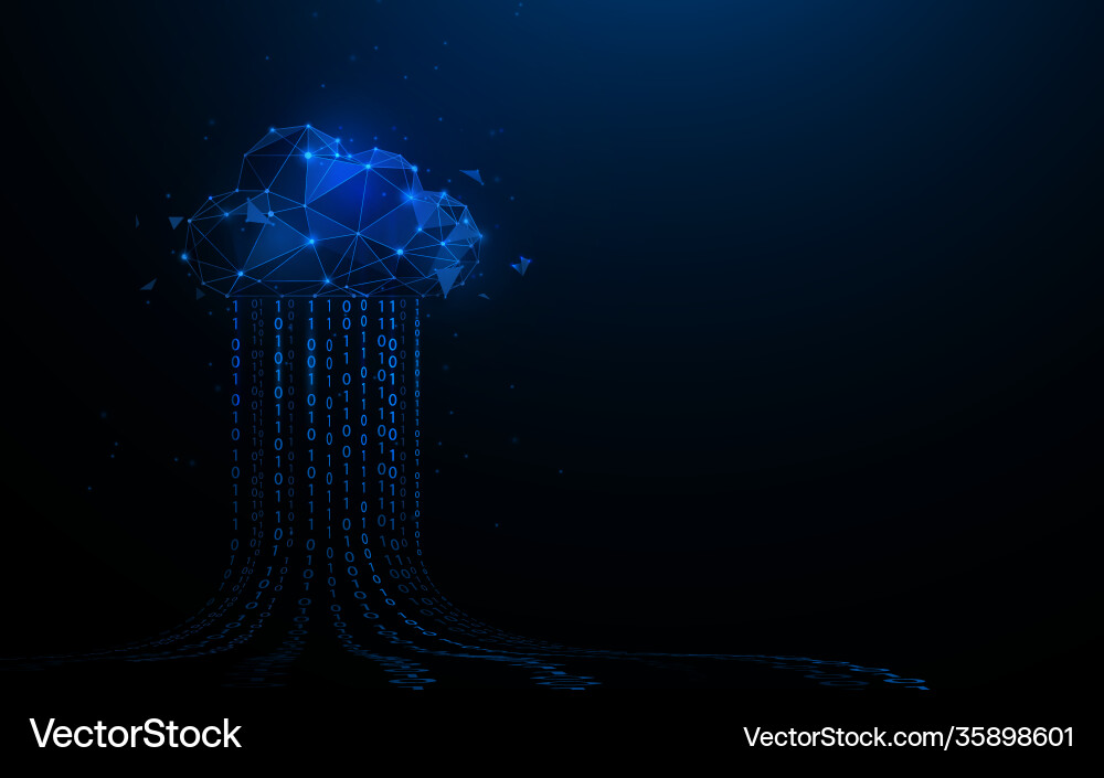 Cloud online storage technology concept Royalty Free Vector