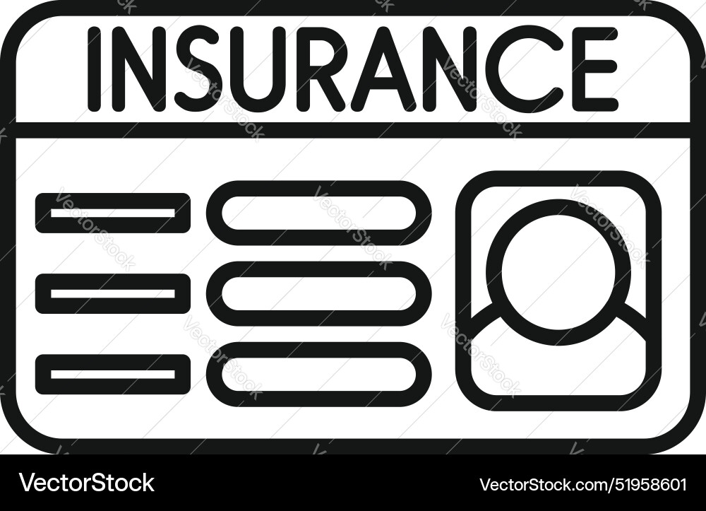 Insurance policy document offering financial Vector Image
