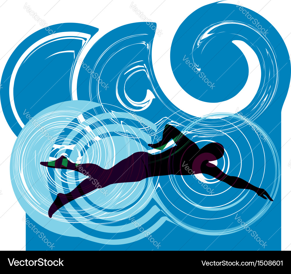 Swimming Royalty Free Vector Image - VectorStock