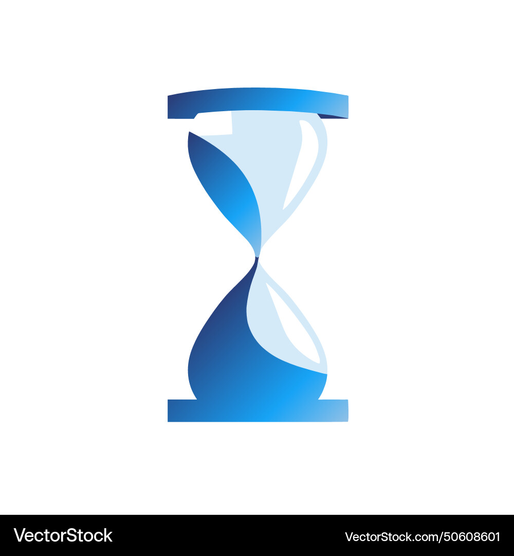 Time tracking software filled gradient logo Vector Image