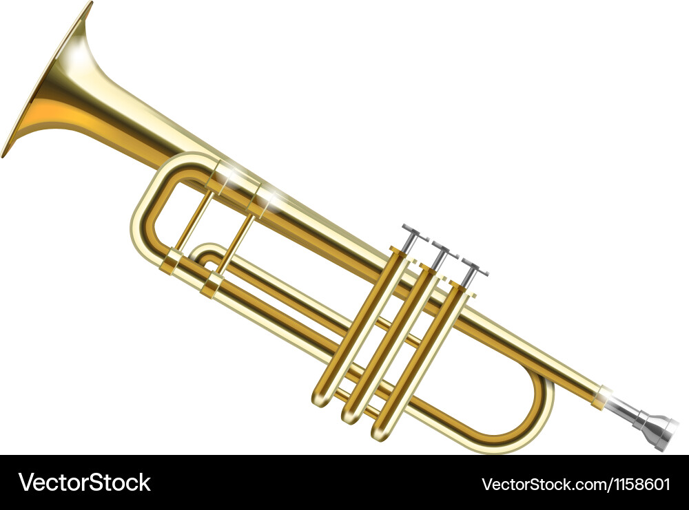 Trumpet isolated Royalty Free Vector Image - VectorStock