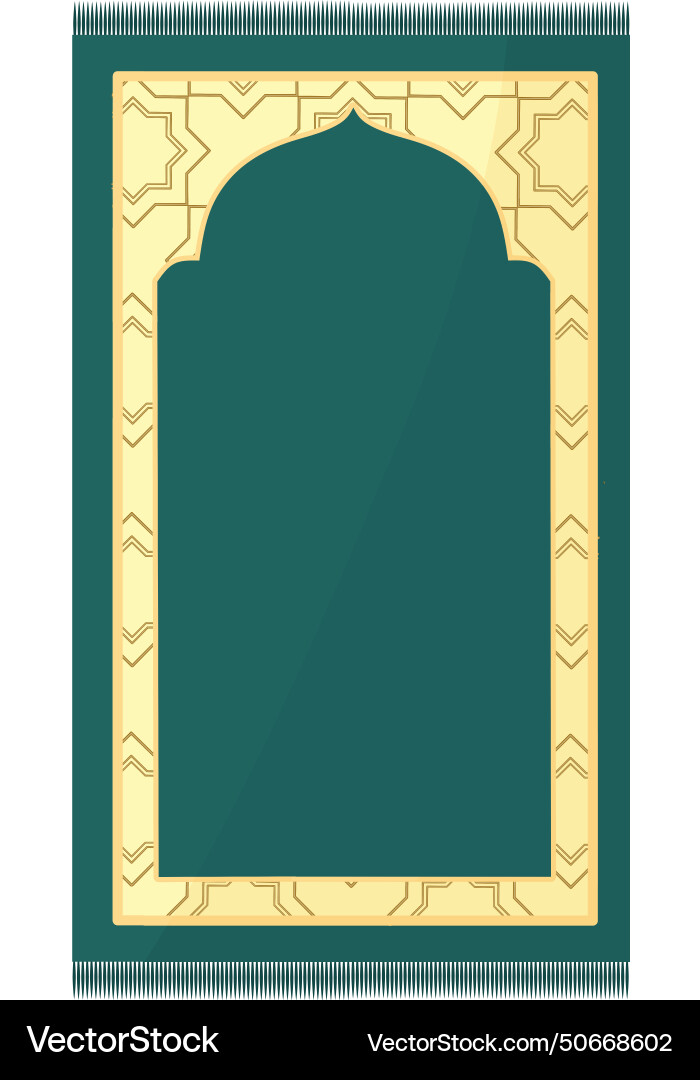 Sajadah for moslem prayer Royalty Free Vector Image