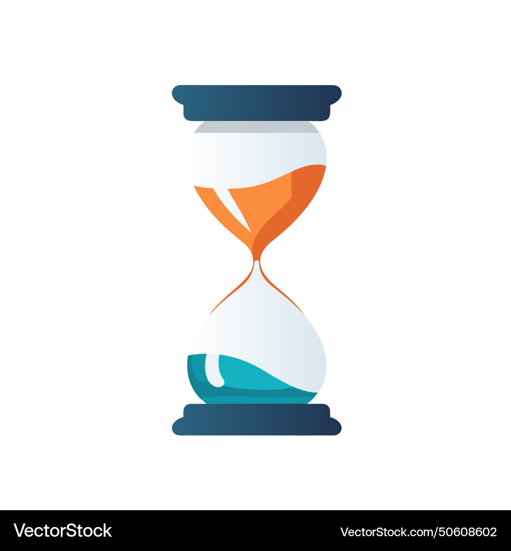 Time management software filled gradient logo Vector Image