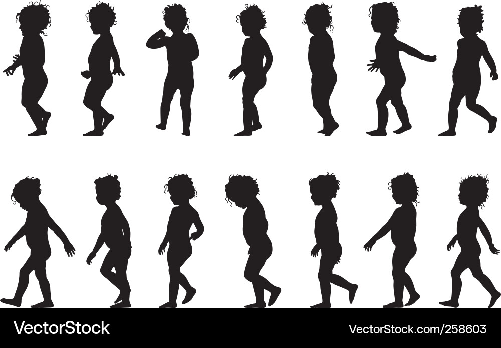 Child standing Royalty Free Vector Image - VectorStock
