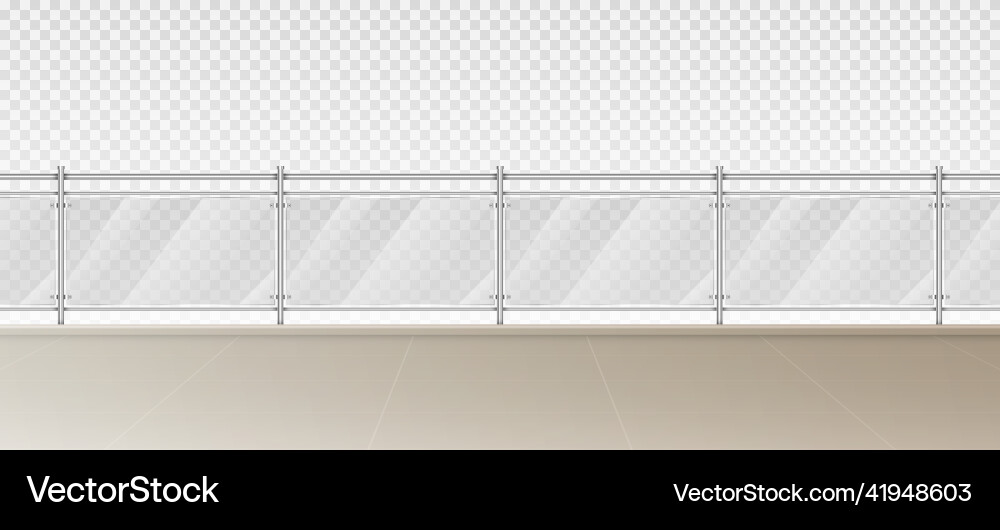 Empty modern balcony or terrace isolated Vector Image
