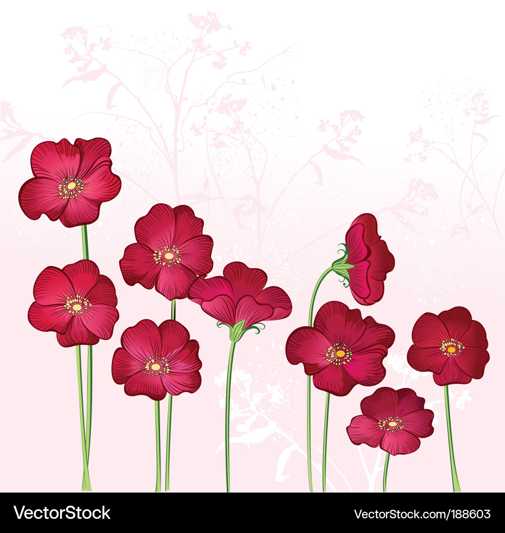Flower background Royalty Free Vector Image - VectorStock