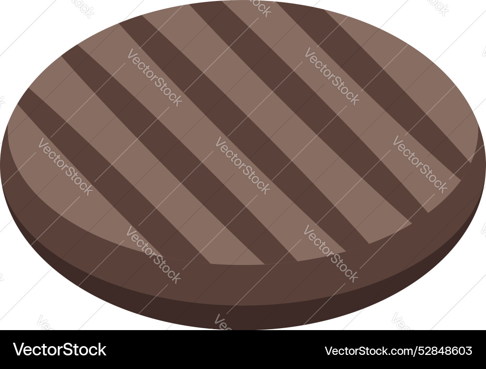 Grilled burger patty showing delicious grill marks