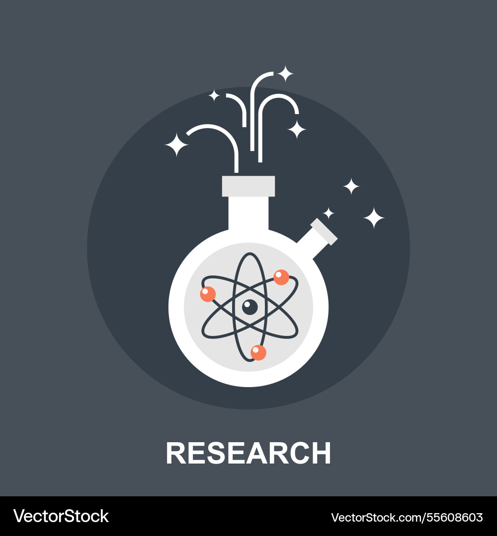 Research concept Royalty Free Vector Image - VectorStock