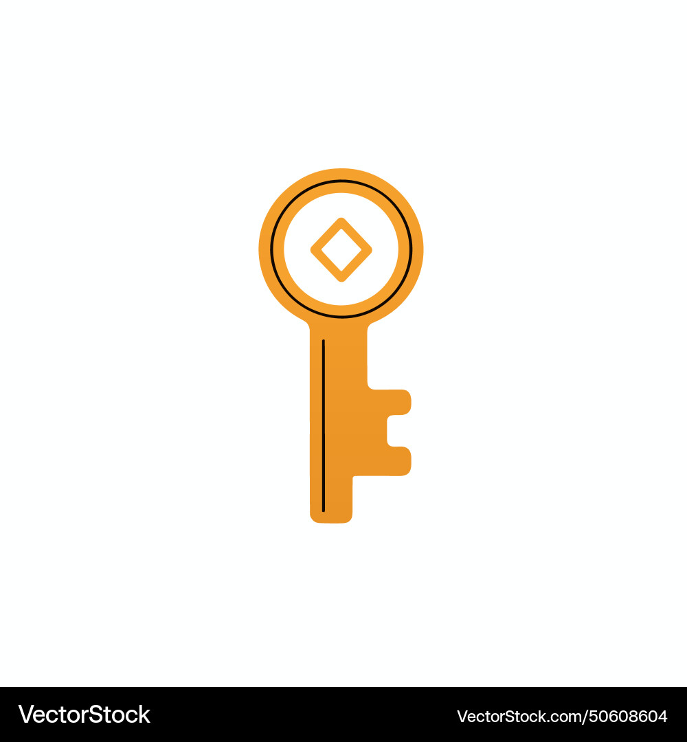 Computer security software filled orange logo Vector Image