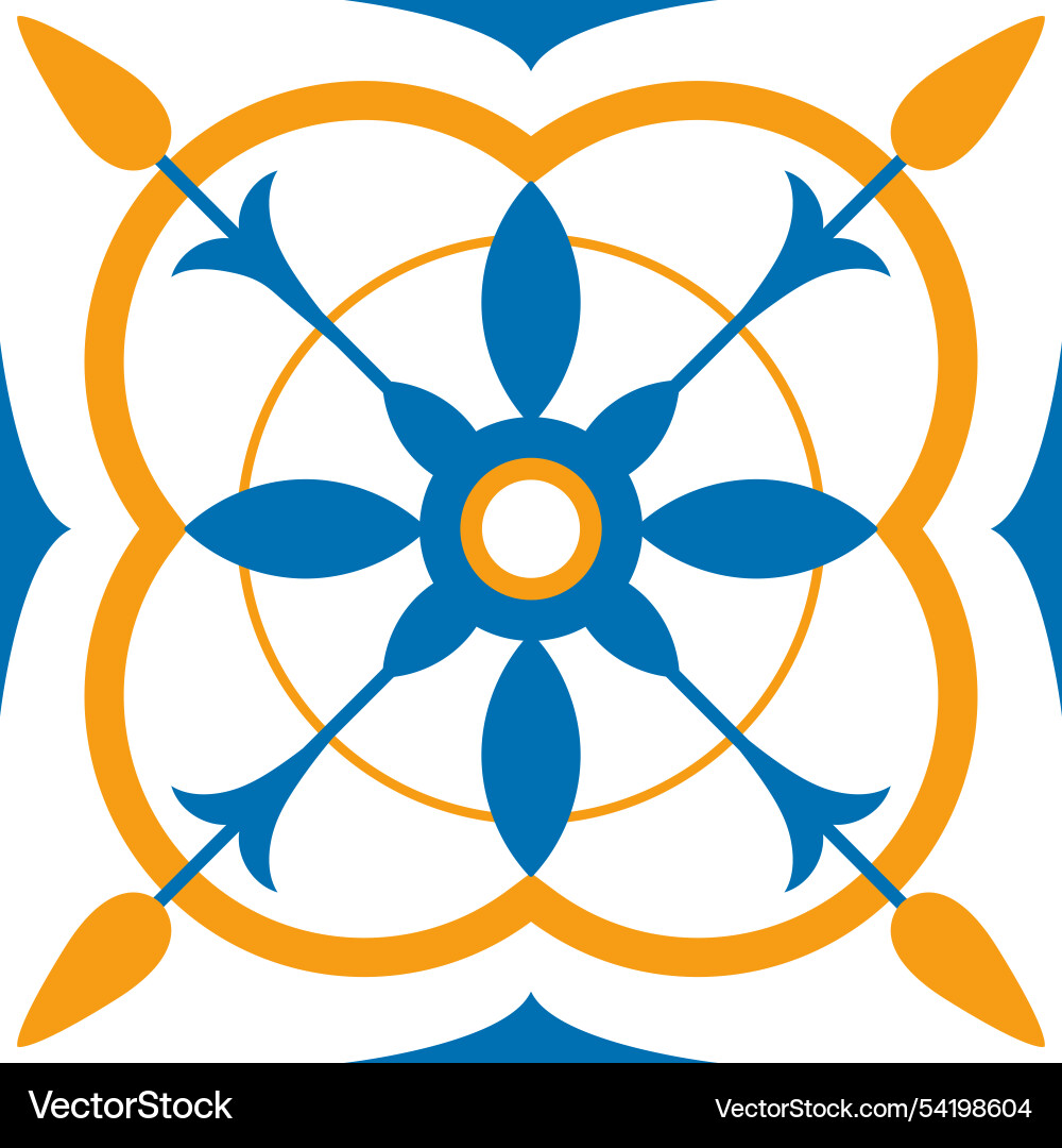 Floral and geometric surface pattern design Vector Image