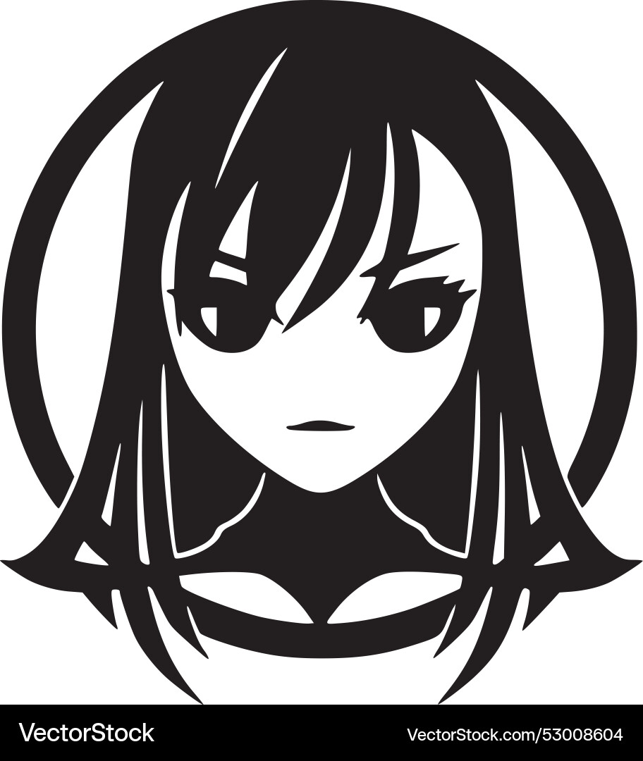 Gothic - minimalist and flat logo Royalty Free Vector Image